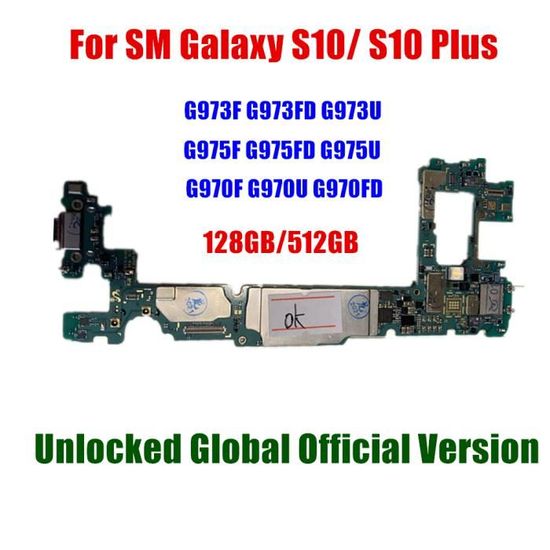 G975U-128GB-Pour Samsung Galaxy Carte Mère Débloquée - Cdiscount ...