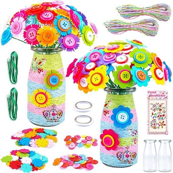 Kits de Fleurs Bricolage - ZGEER - Rouge - Objets Décoratifs - Enfants ...