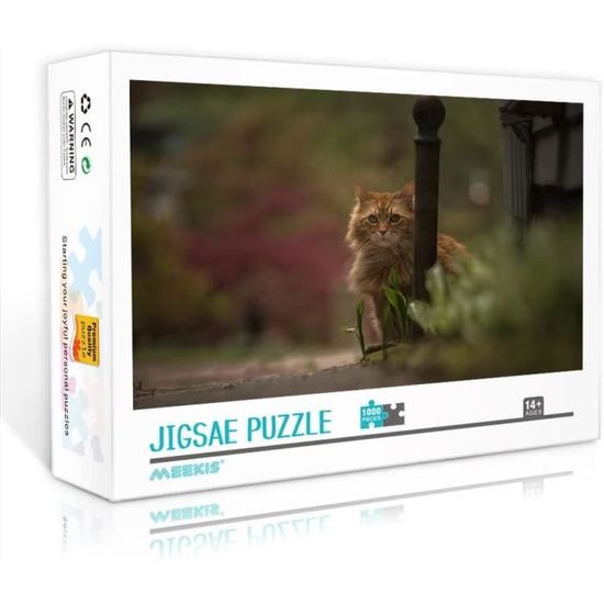 Puzzle Adulte 1000 Pièces Chat Puzzle En Bois Puzzle Jouet De ...