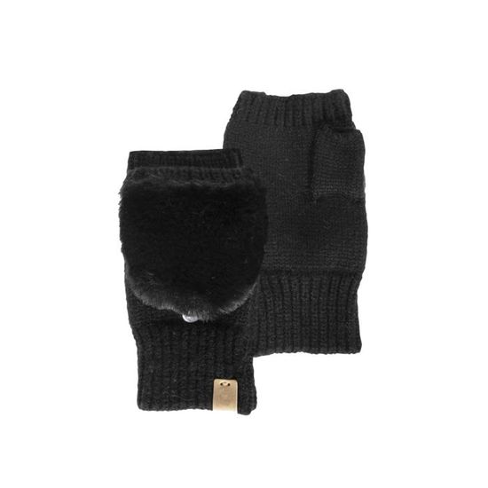 Isotoner Mitaines ultra doux - non doublées noir femme Noir - Cdiscount ...