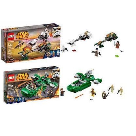 LEGO Star Wars 75090 + 75091 (Ezra's Speeder Bike + Rey's Speeder ...