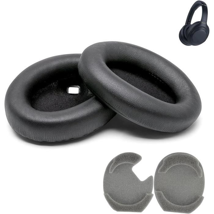 Coussinets de rechange pour casque WH-1000XM4 - En cuir souple et éponge à mémoire de forme ...