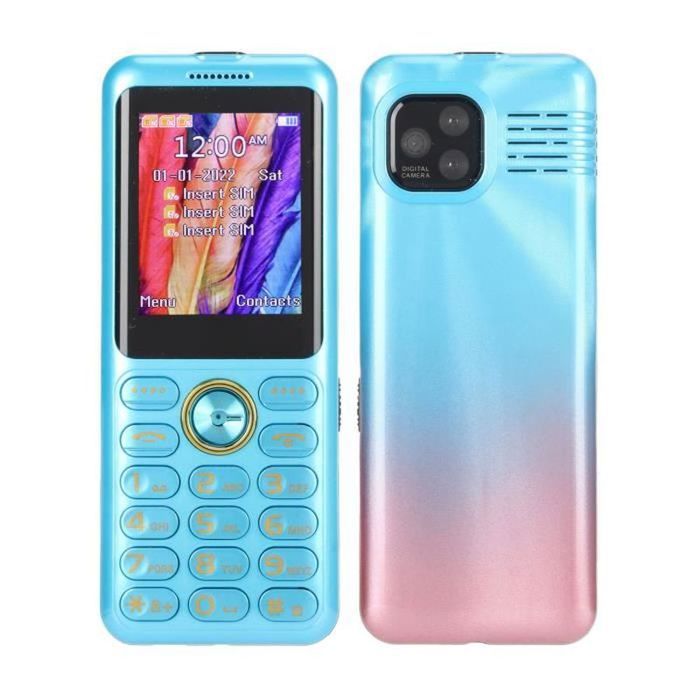 TELEPHONE PORTABLE Duokon téléphone de base W22 Téléphone 2G GSM ...