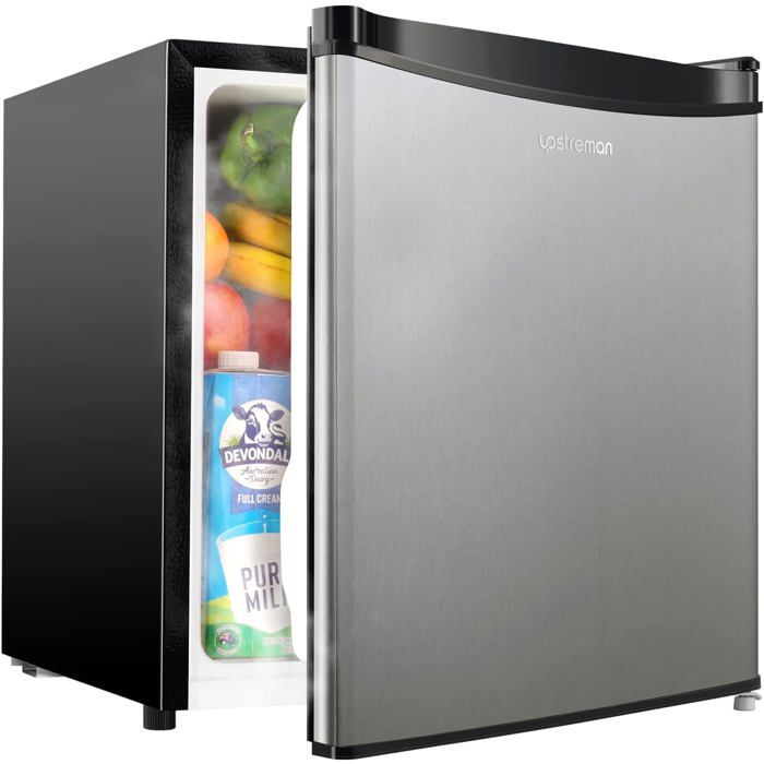 Mini Frigo réfrigérateur avec Congélateur Thermostat Réglable, Acier ...