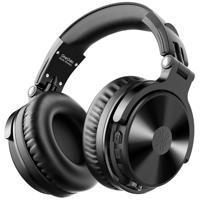 Écouteurs sans fil Bluetooth 5.2 avec Microphone,110h Hi-Res casque ...