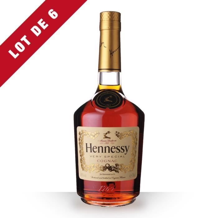 Lot de 6 - Cognac Hennessy VS 70cl - La cave Cdiscount