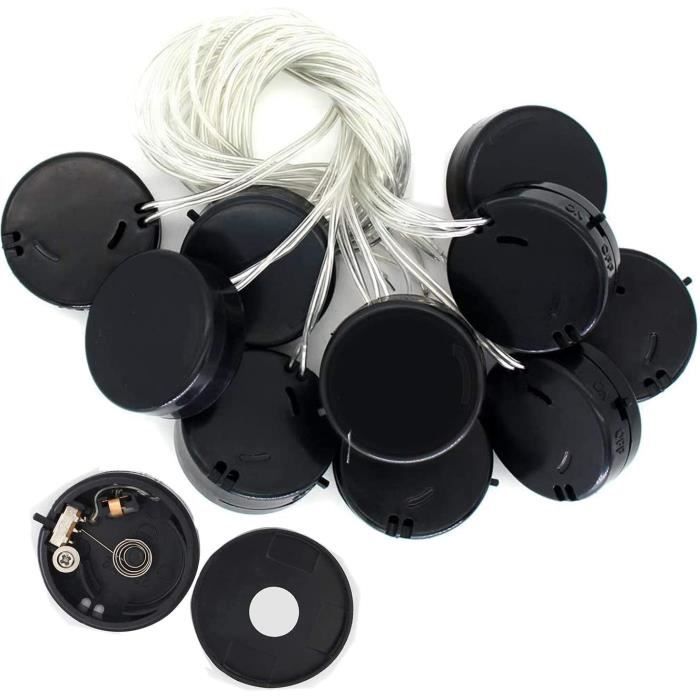 10 Pcs Cr2032 Support Pile Bouton Support Pile Cr2032 Avec Interrupteur Piles Bouton Cr2032 2 X