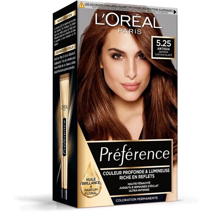 Préférence Coloration Permanente Cheveux, Nuance : Antigua (5.25 ...