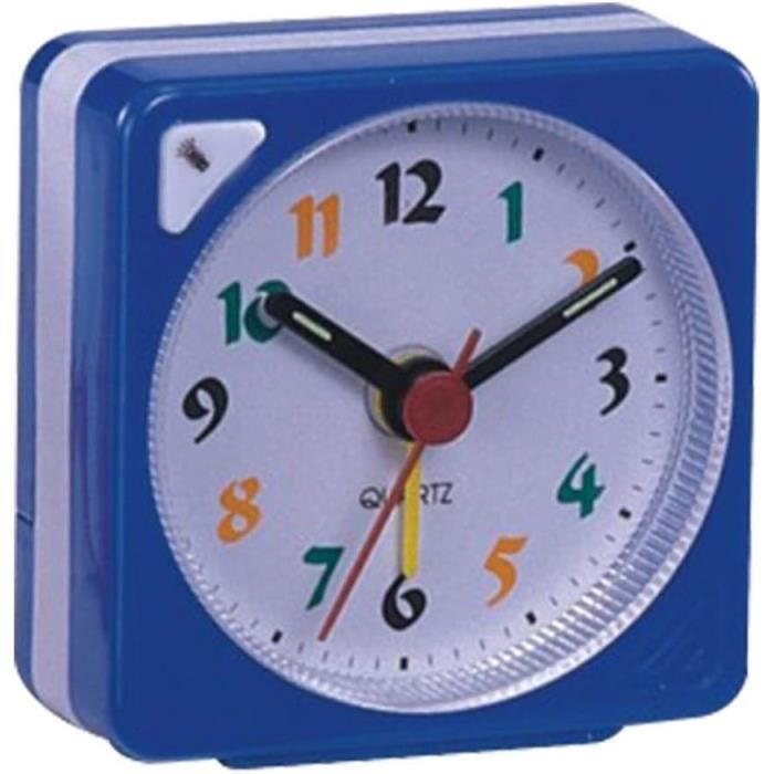 Réveil Simple À Piles Veilleuse Design Chambre À Coucher Plastique Mini ...