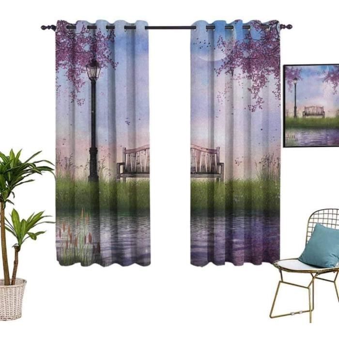 Pergola Violet Fleurs chaises en Bois Herbe Rideaux Occultants ...