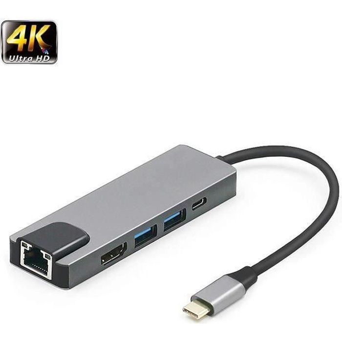 Hub USB C,TypeC Hub RJ45 pour MacBook Notebook Laptop ( 1*RJ45,1*HDMI,1 ...