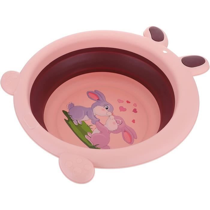 Basin De Lavage Pliable Dessin Animé À Plat Portable Pliant Bébé ...