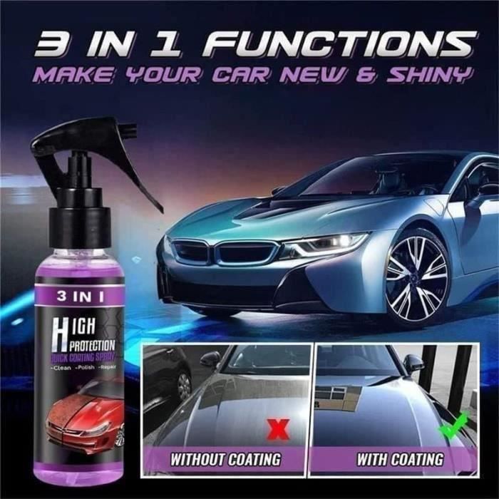 100ML 3 in 1 High Protection Quick Car Coating Spray Plastic Parts ...