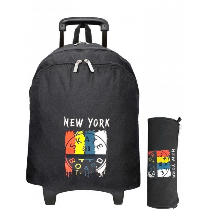 Sac à Dos à roulettes et trousse offerte Cactus NEW YORK - LotCAM0088-7 ...