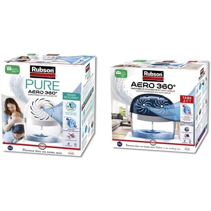 Rubson Aero 360° Pure Absorbeur D'Humidité, Pour Pièces De 20 M² ...