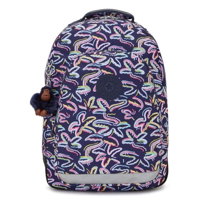 Kipling Back To School Print Class Room Large Backpack L Blue [226408 ...