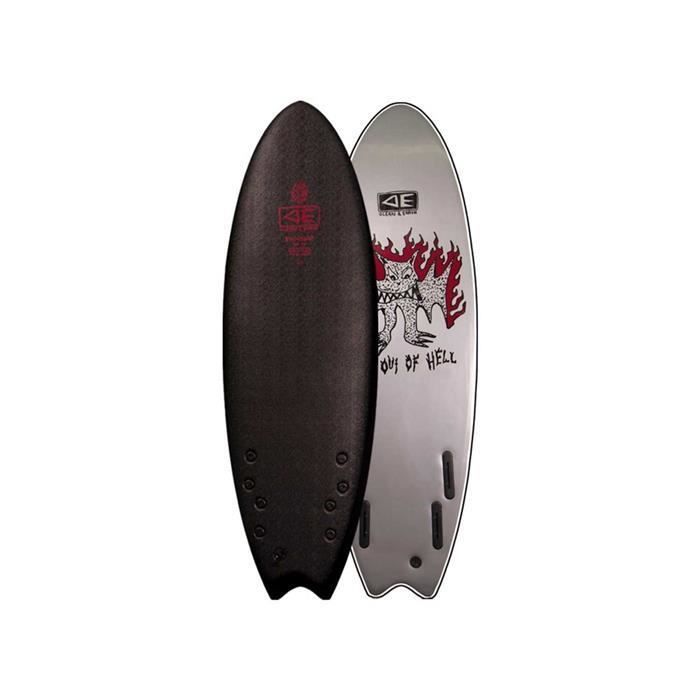 Planche de Surf - OCEAN & EARTH - Bat Outta Hell Black - 5'6 - Mixte ...