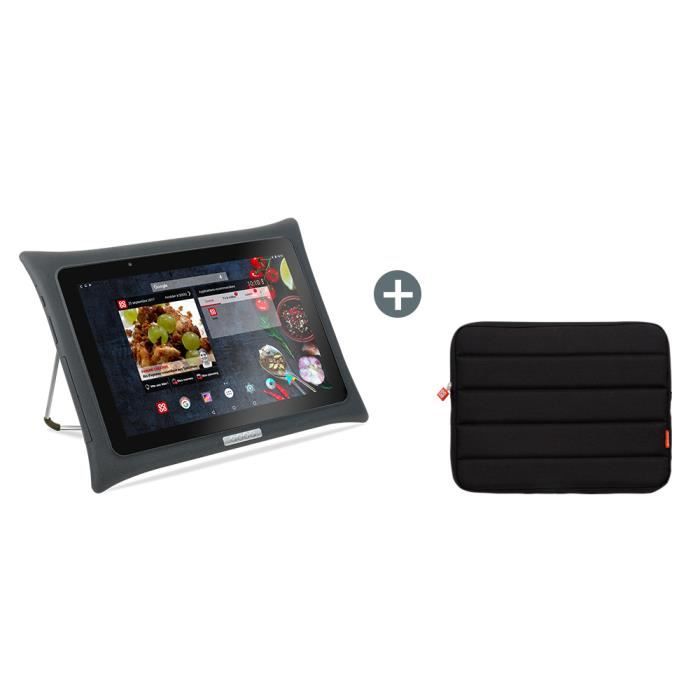 Tablette Android Qooq Ultimate grise 10 pouces + housse QOOQ ...
