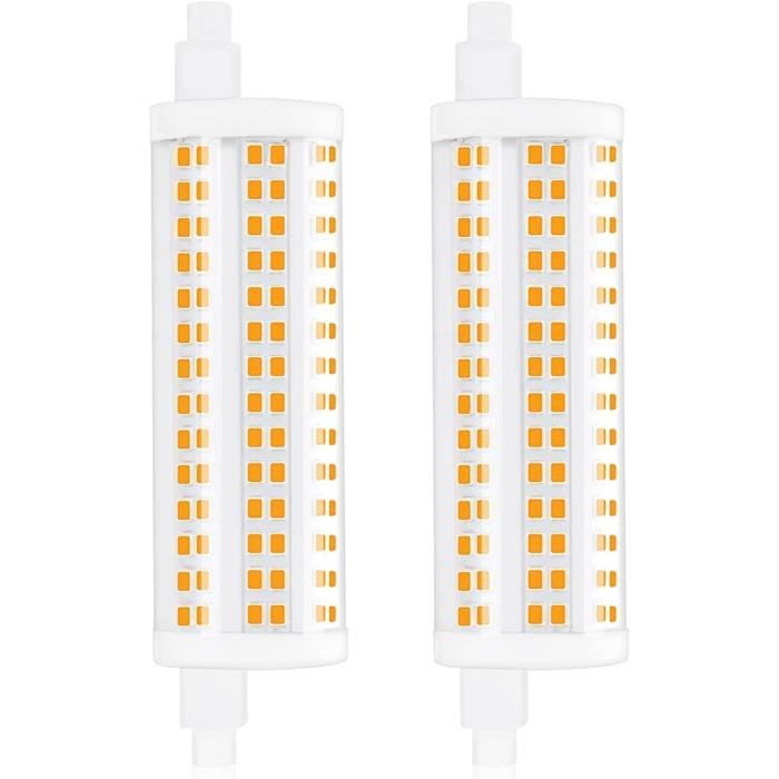 Ampoule LED J118 linéaire double effet R7S 20 W à intensité variable ...