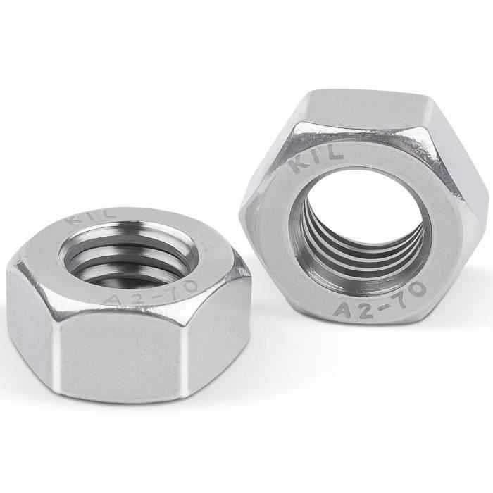 Ecrou M5 (Din 934 - Iso 4032) | Ecrou Inox M5 20 Pièces | Ecrous ...