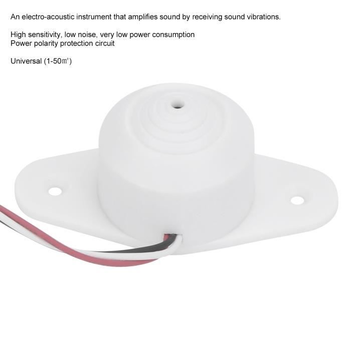 EBTOOLS micro NVR DC 9-15V CCTV Microphone Miniature Sensible Sound ...