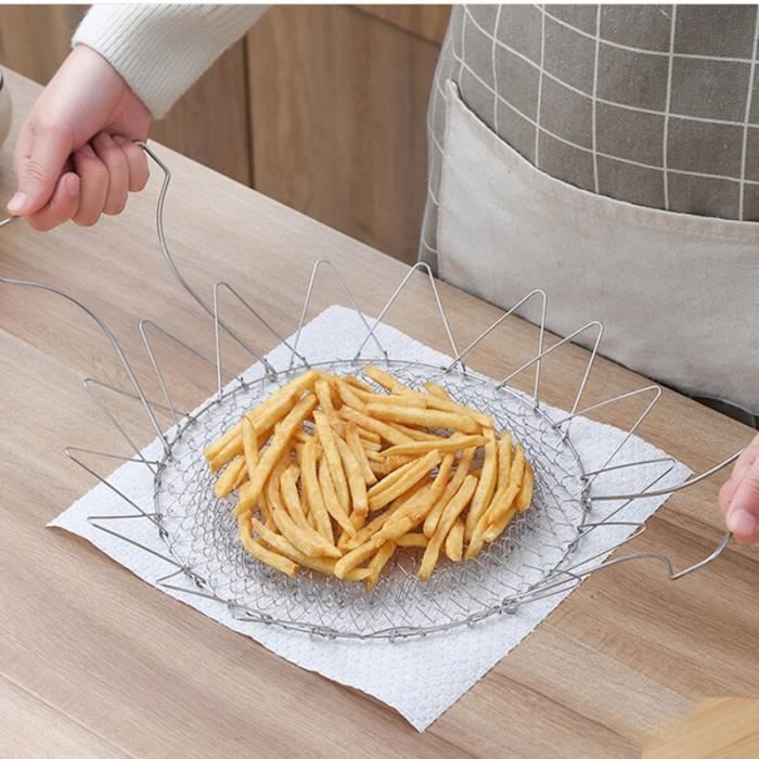 Passoire,Filet de cuisson pliable en acier inoxydable, 1 pièce, pour le ...