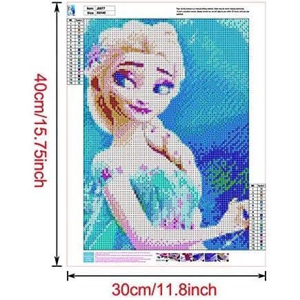 Kit De Broderie Diamant La Reine Des Neiges Elsa Par Numéro, 5D À Faire ...