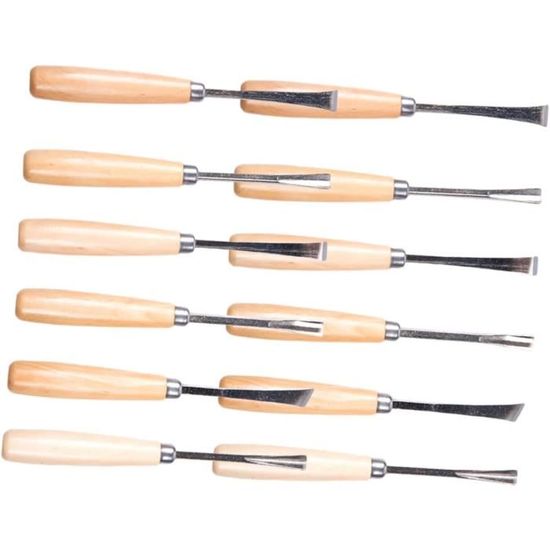 12 Pièces Gouges Sculpture Bois Ciseau À Bois Ciseau Sculptural Ciseau À Découper Ciseau De ...