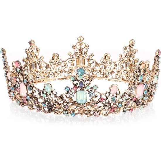Couronne Princesse - Tiare Baroque Diadème de Strass pour Femme ...
