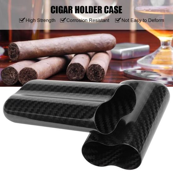 Cuque Cave à cigares Étui pour porte-cigares en fibre de carbone ...