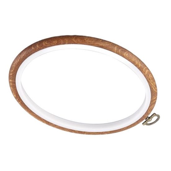 EJ.life broderie extensible en Imitation bois Cerceau de broderie en ...