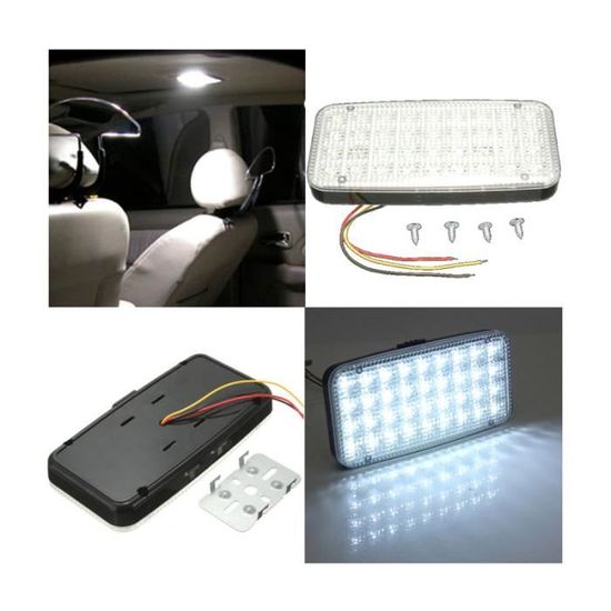 12V 36Led voiture lumineuse lumières de toit d'intérieur de LED Panneau ...