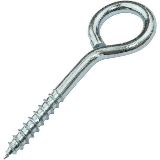 C57936 - Lot De 25 Crochets Pitons À Visser Ø4X30 Mm - Vis À Oeil ...
