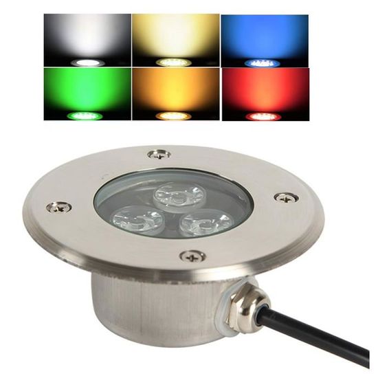 Spot Encastrable LED Exterieur Terrasse Très Mince 3W Spot LED ...