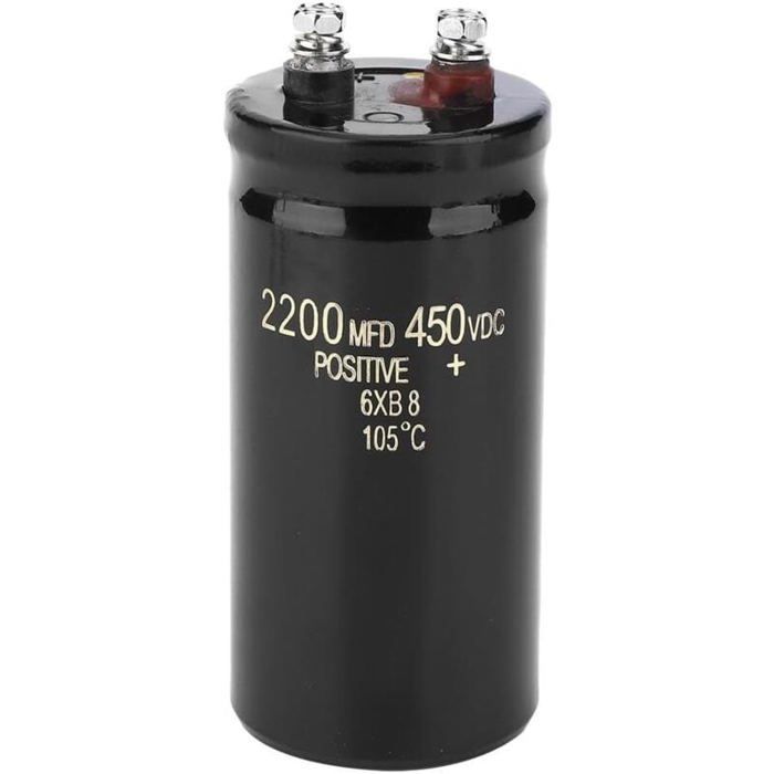 Condensateur condensateur lectrolytique Broche de Boulon 450V 2200uf Condensateur dilectrique ...