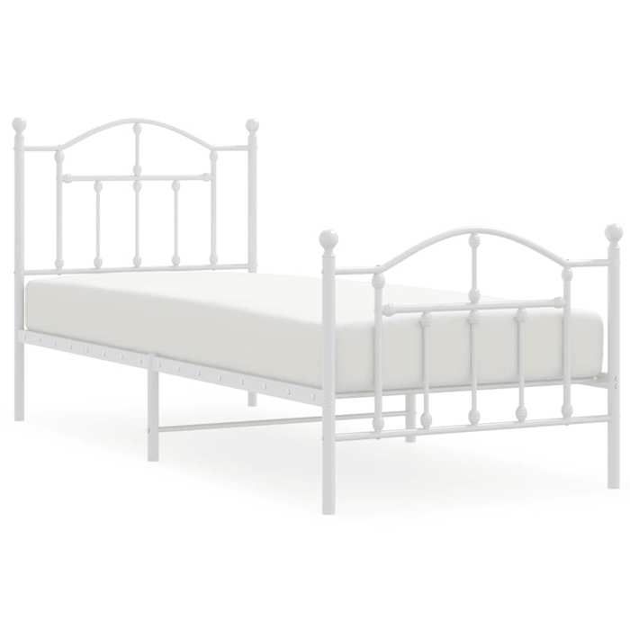 Simple LIT - SOLOMON - Cadre de lit 1 PLACE - métal sans matelas - avec ...