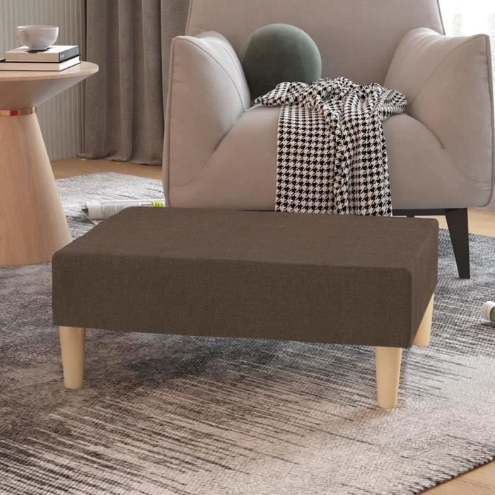 LeDivil- Repose-pied Taupe 78x56x32 cm Tissu HB-AA1 - Cdiscount Maison