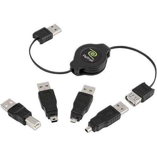 ReTrak Câble rétractable USB 2.0 1 mètre avec 4… - Cdiscount Informatique