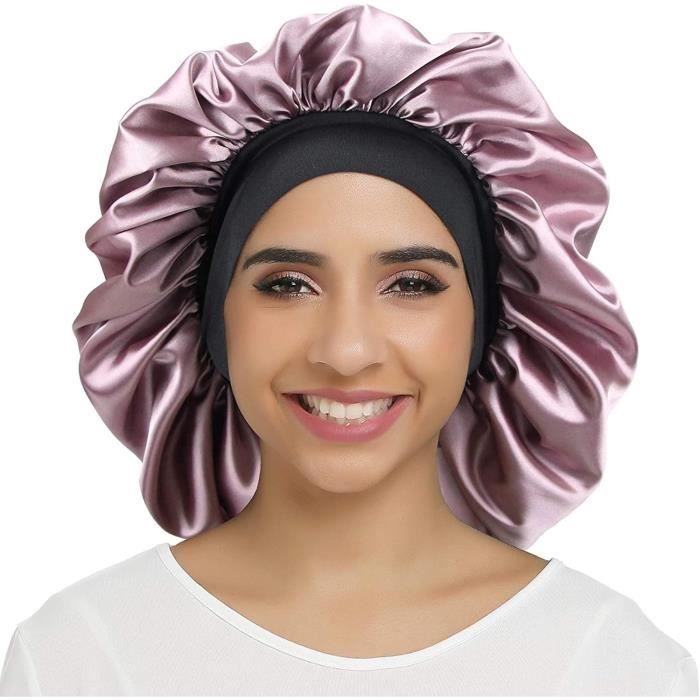 Bonnet De Nuit En Satin Élastique À Large Bande Pour Femme,Cheveux ...