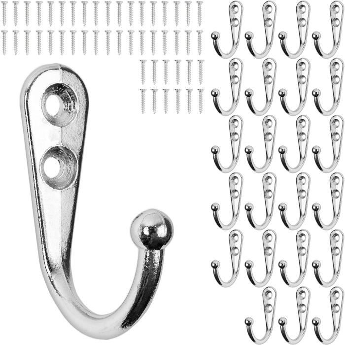 Crochet À Visser, 24 Pièces, En Argent, Extérieur 42 X 27 X 13 Mm ...