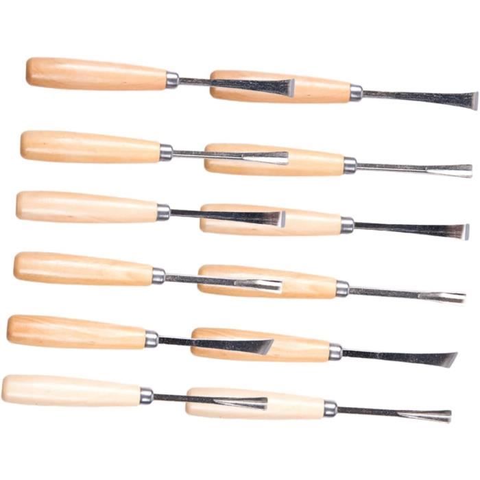 12 Pièces Gouges Sculpture Bois Ciseau À Bois Ciseau Sculptural Ciseau À Découper Ciseau De ...