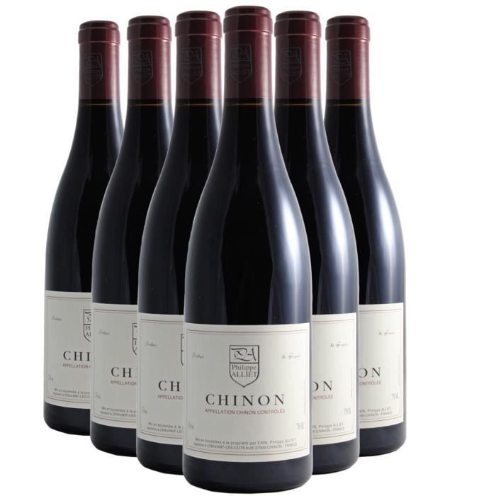 Chinon Tradition Rouge 2021 - Lot de 6x75cl - Domaine Philippe Alliet ...