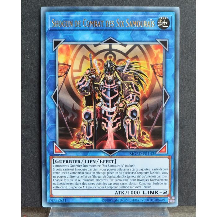 Carte YU-GI-OH MGED-FR143 Shogun de Combat des Six Samouraïs 2ED NEUF FR - Cdiscount Jeux - Jouets