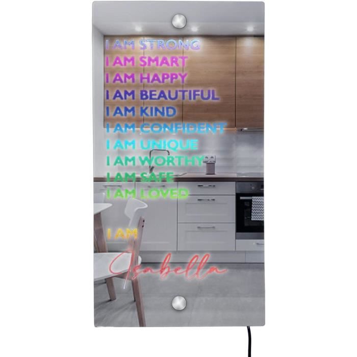 Miroir D'Affirmation De Soi - Miroir D'Affirmation Quotidienne À Led ...