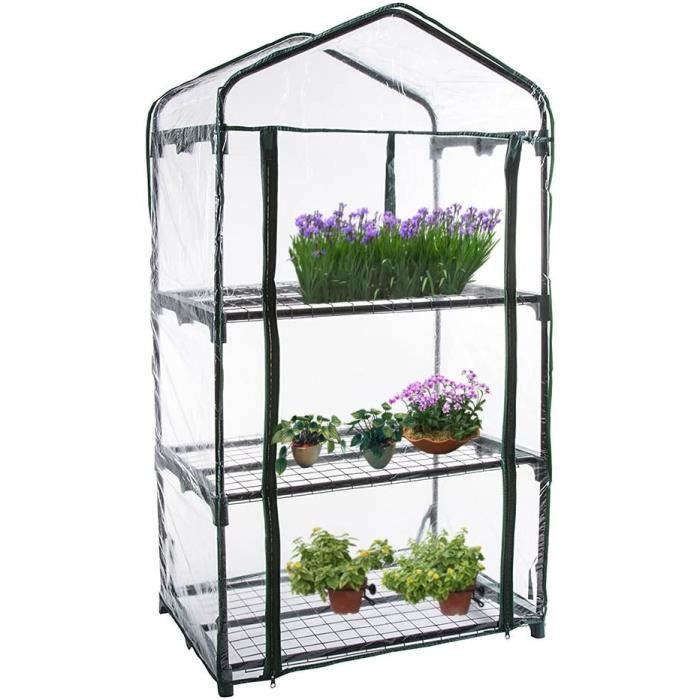 Mini Serre, Petites serres de Plantes, Supports de Rack a 3 Niveaux ...