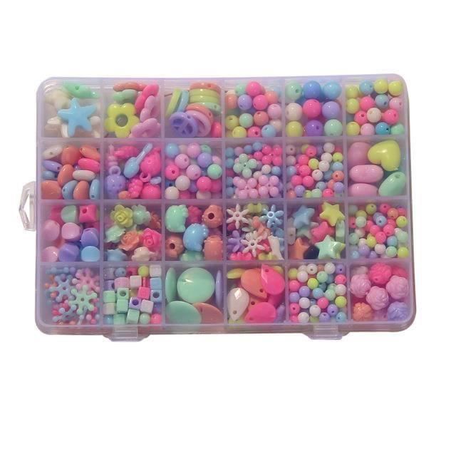 Accessoires de kit de perles acryliques en plastique assortis DIY ...
