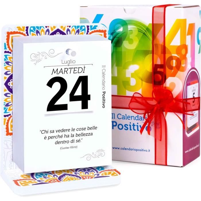 Calendrier Positif 2024 De Motivation | Table Avec Support "Mandala ...
