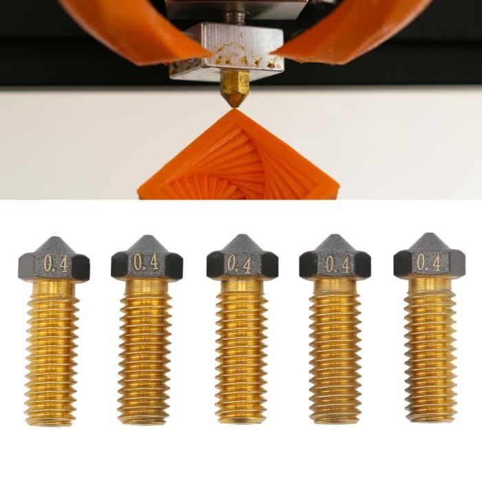 Buse Hotend - PAR - 0.4mm - Laiton avec revêtement PTFE - Résistance ...