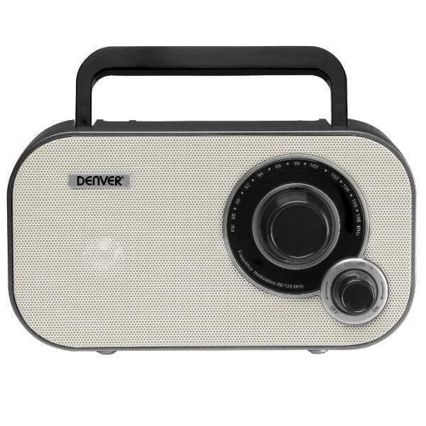 Radio Portable - Denver - Analog FM - Couleur Blanc - Radio Numérique ...