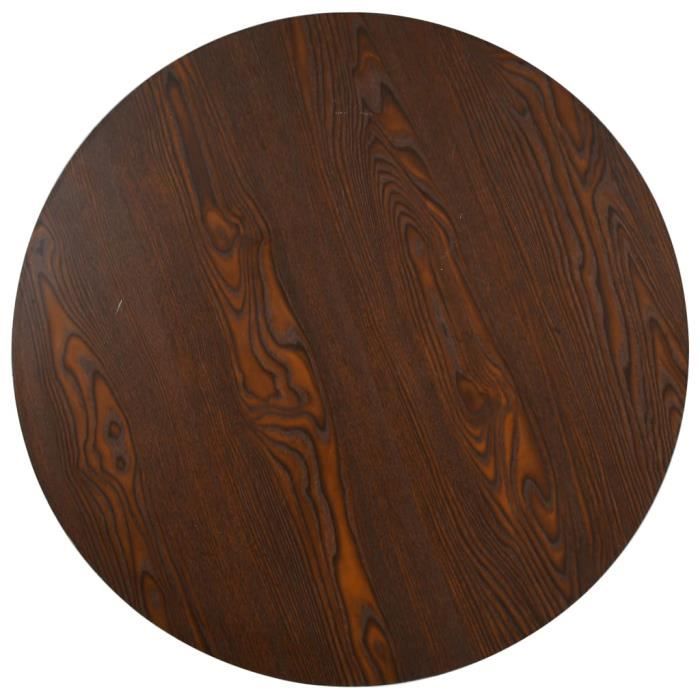 XIO Table de bistro Marron foncé 80 cm MDF 112259 - Cdiscount Maison